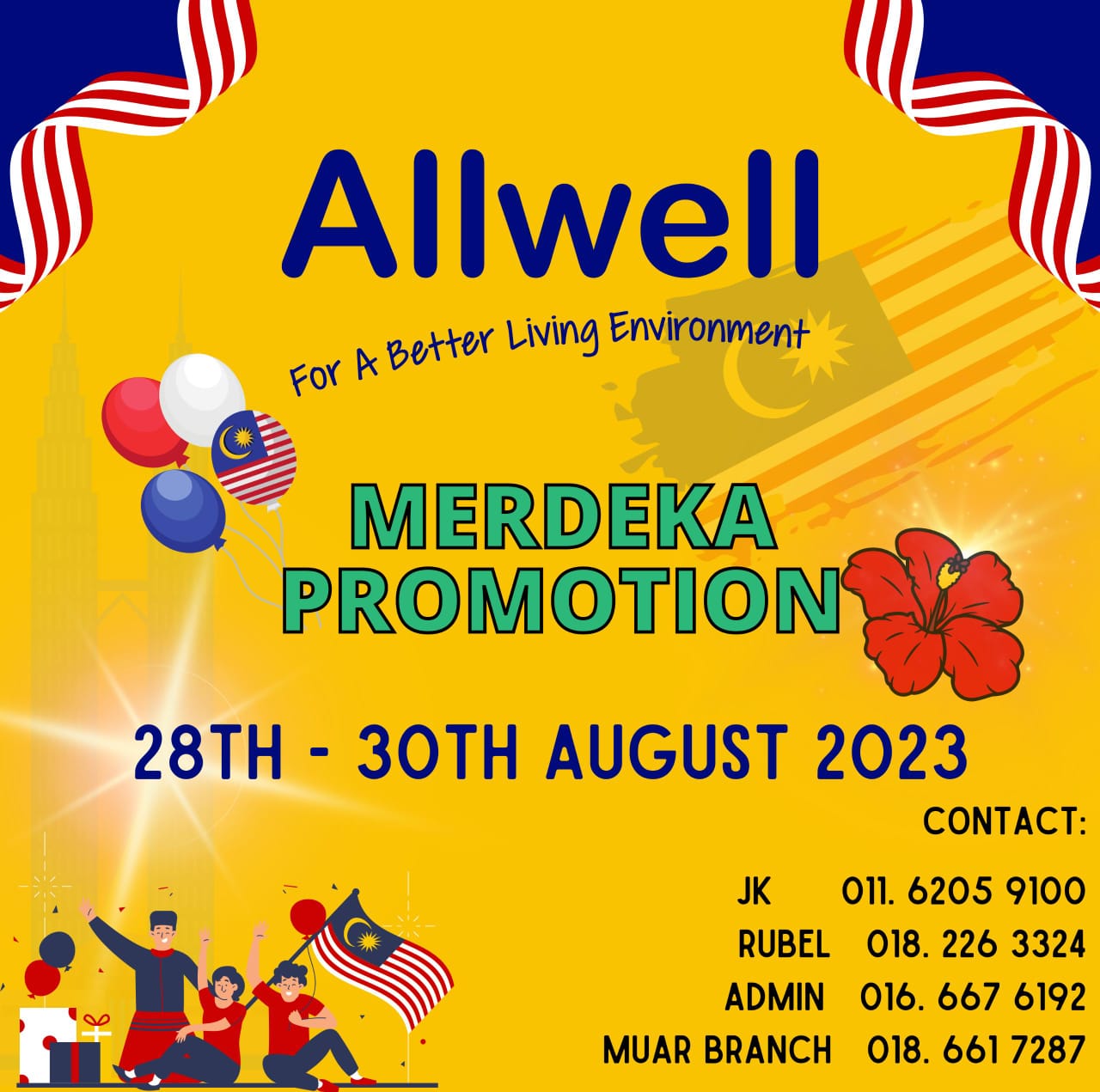 Merdeka Promotion – New Allwell Pest & Cleaning Sdn Bhd